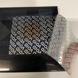 Tamper Evident VOID Silver Labels 50mm x 100mm